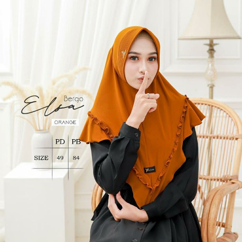 Bergo ELSA BY YESSANA HIJAB PREMIUM | Shopee Philippines