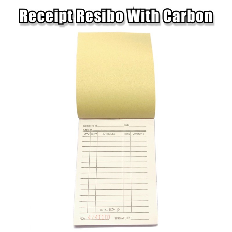 1pcs Receipt Resibo With Carbon | Shopee Philippines