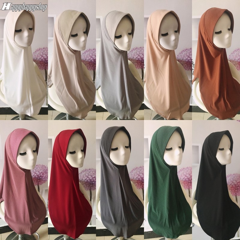 Malaysian Headscarf Muslim Instant Awning Hijab Women One Pieces Amira