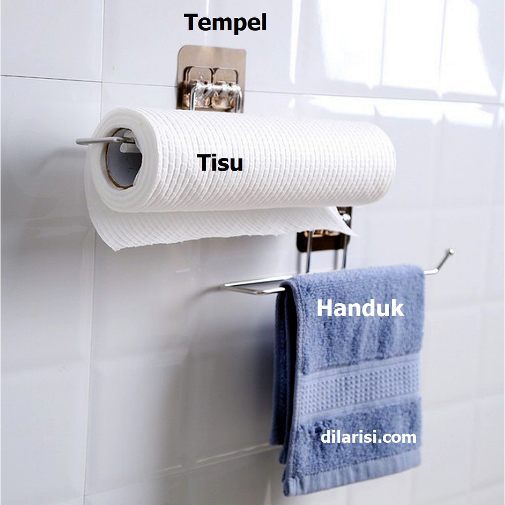 Hanging Tissue Rack Stainless Sticky Towel Rack Without Damaging The ...