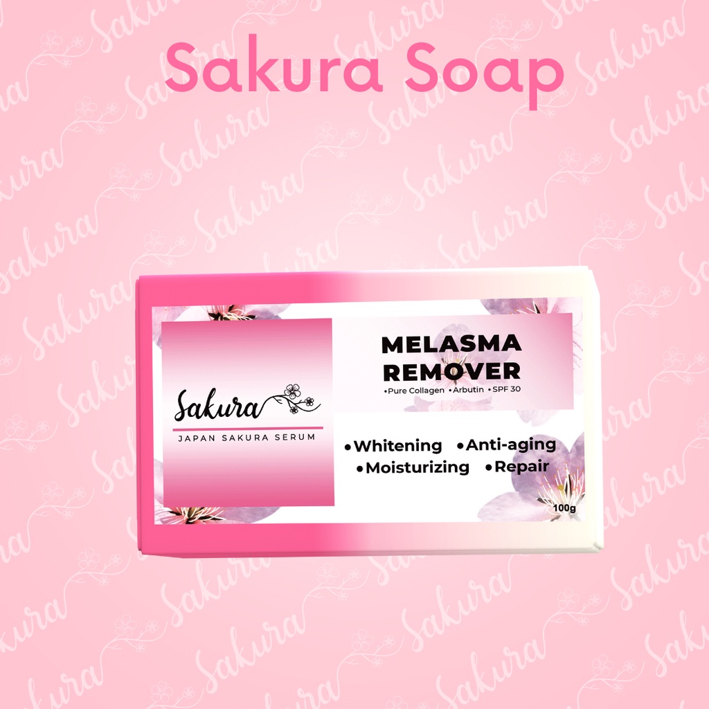 Japan Sakura Melasma Remover Whitening Soap 100g for All Types of Skin ...