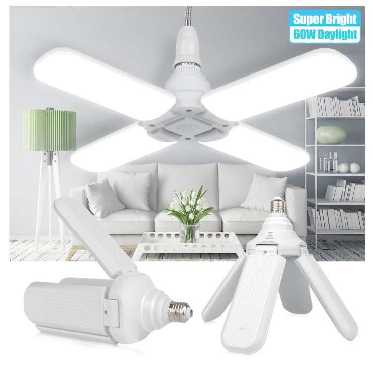 Foldable Fan Blade Led Bulb Adjustable angle led lamp 45/60w Led Light ...