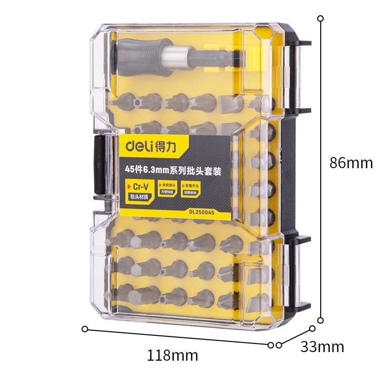 Deli 44/33Pcs Portable Screw Driver Set Magnetic Precision Screwdriver Set Tools DL1033D ...