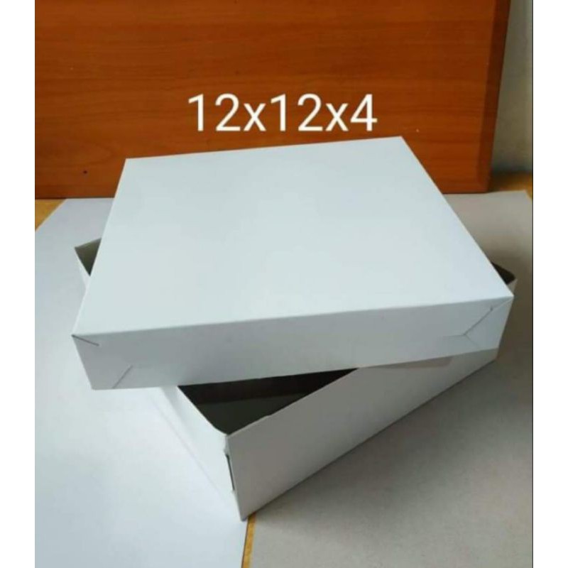 Pastry Box and Cake Box 12x12x4 Size Top& bottom no window white color ...