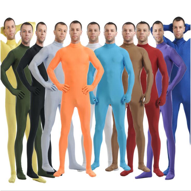 Spandex Zentai Full Body Skin Tight Jumpsuit Unisex Zentai Suit ...