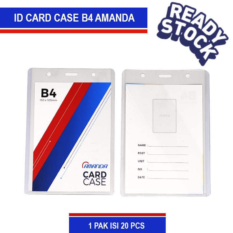 Card Case B4 AMANDA Name Tag Mika (20 pcs) | Shopee Philippines