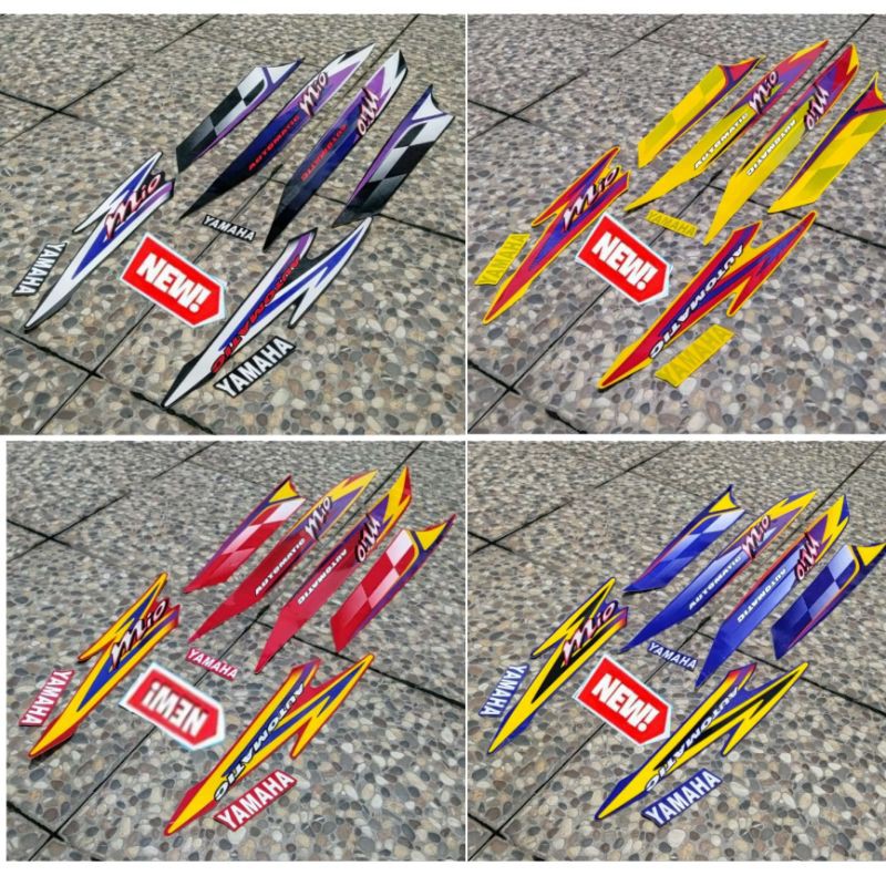 Mio STRIPING STICKER MIO LIMITED EDITION 2004 ORIGINAL INDONESIAN MODEL ...