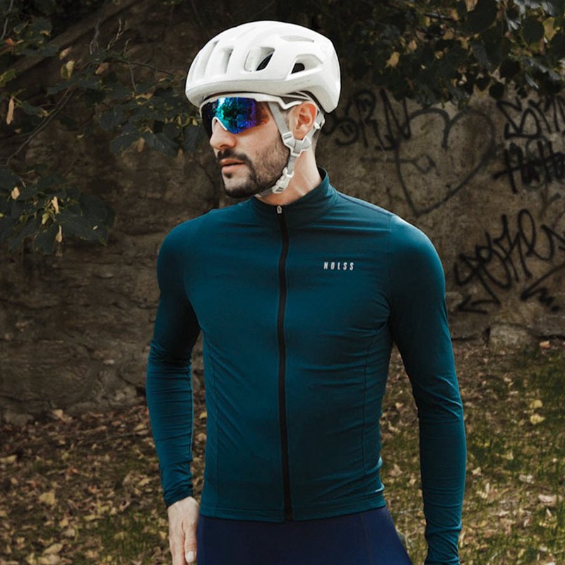 Pro Team Cycling Jersey Long Sleeves Mountain Bike Clothes Riding ...