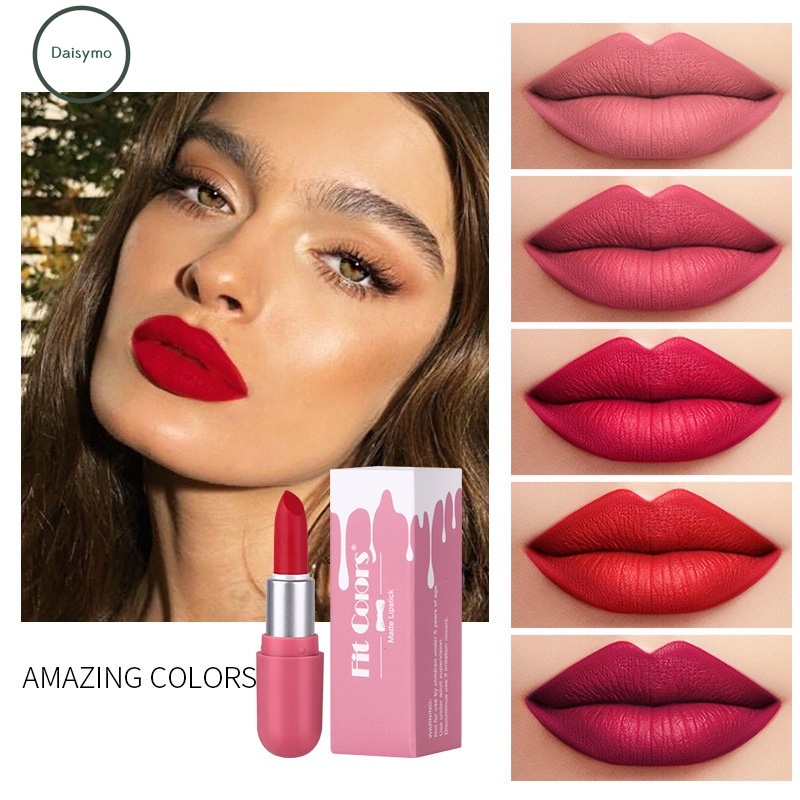 Mini Capsule Matte Lipstick Fog Velvet Portable Lipstick DM | Shopee ...