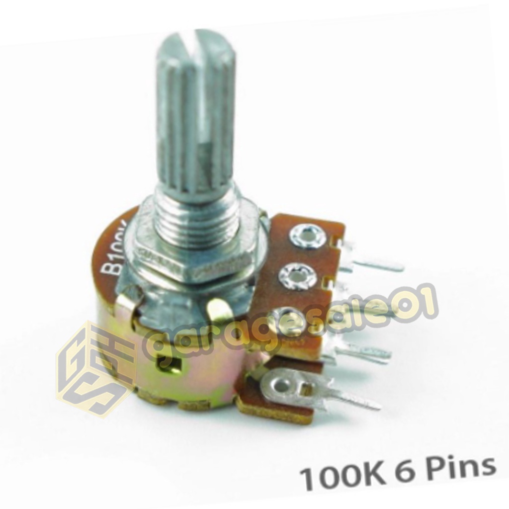 Potentiometer 100k stereo 6 pins | Shopee Philippines