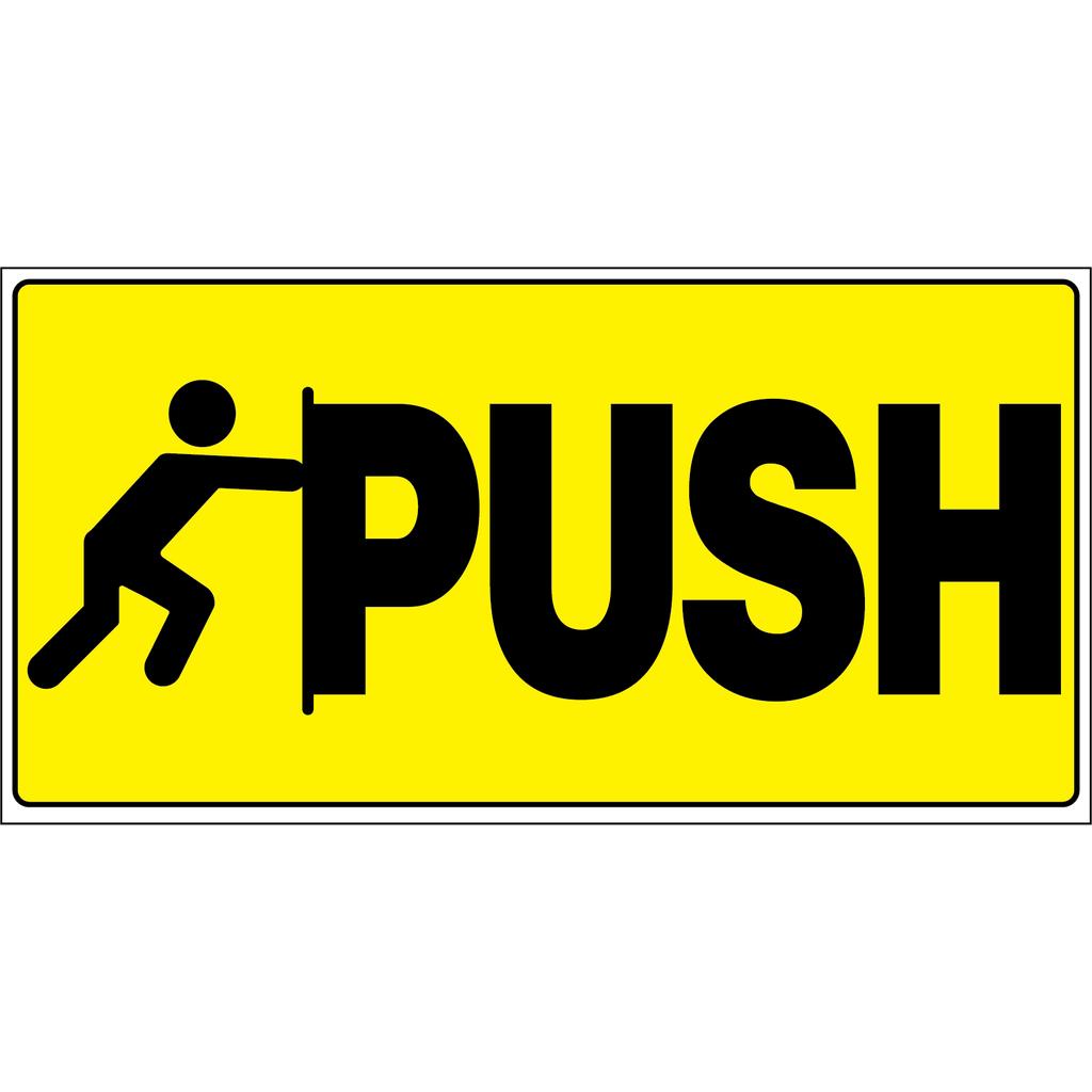 Push and Pull Door Signs, Signage on Sintra Boards For Business and ...