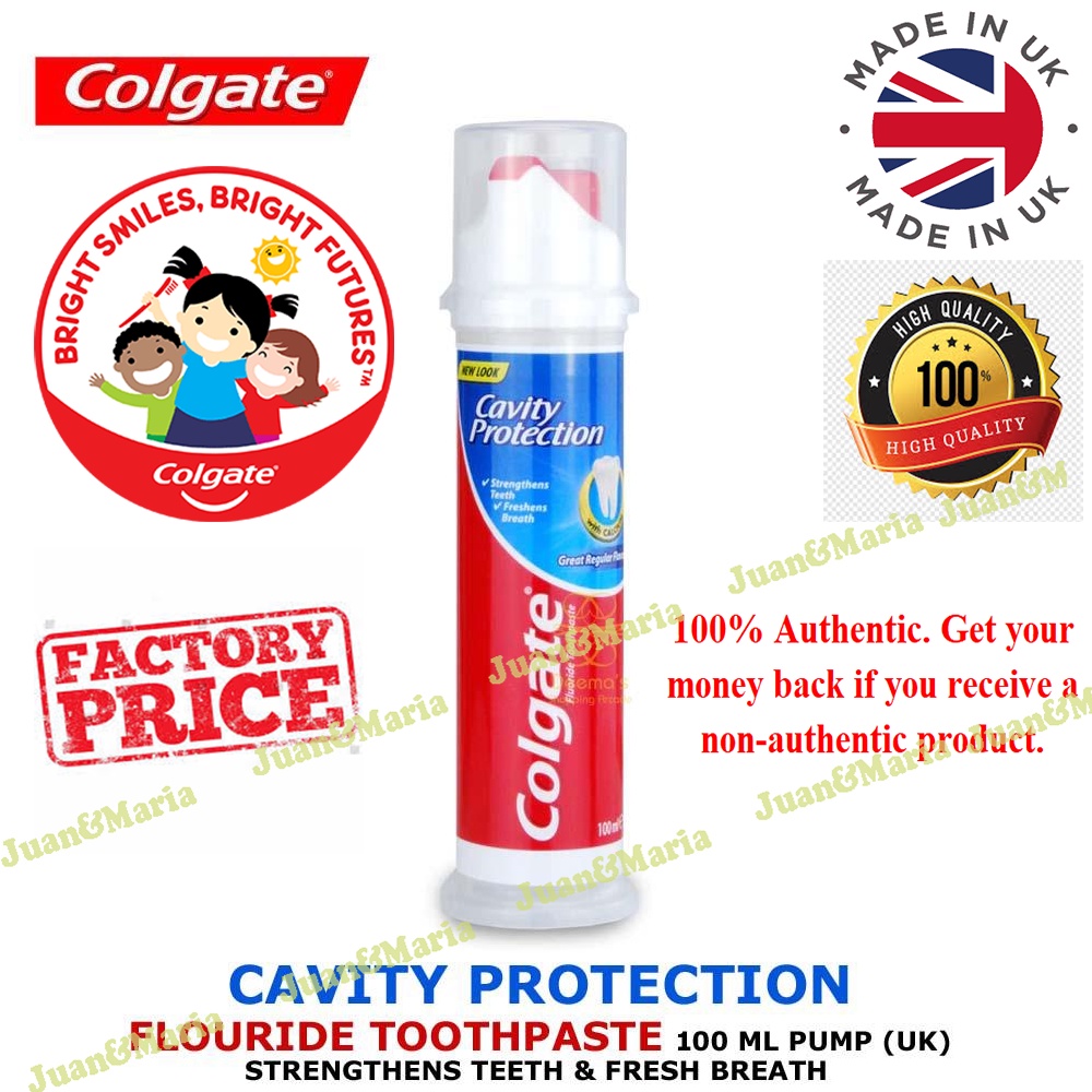 Colgate Cavity Protection Toothpaste Pump 100ml Imported from UK ...
