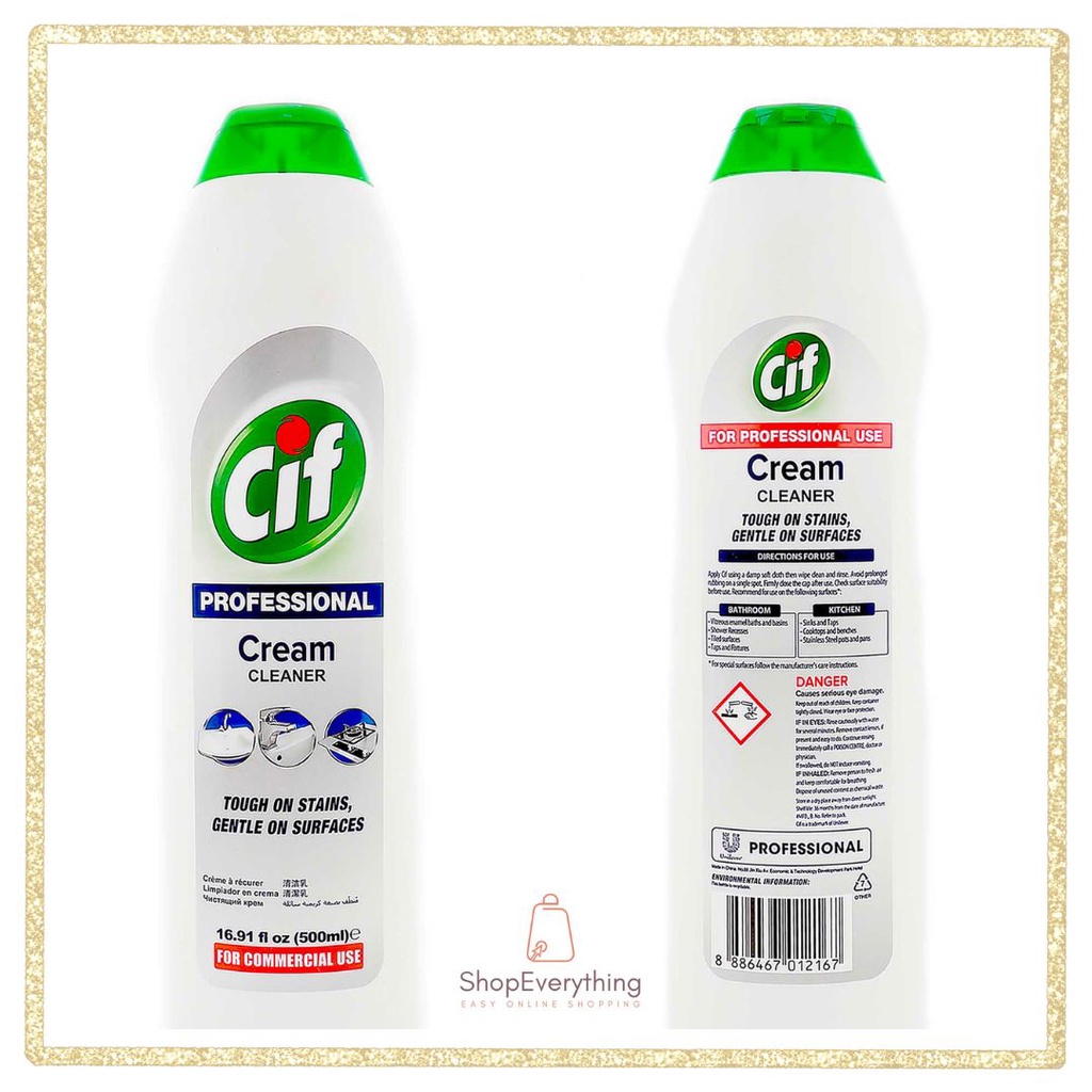 Cif Professional Cream Cleaner, 500ml | Shopee Philippines
