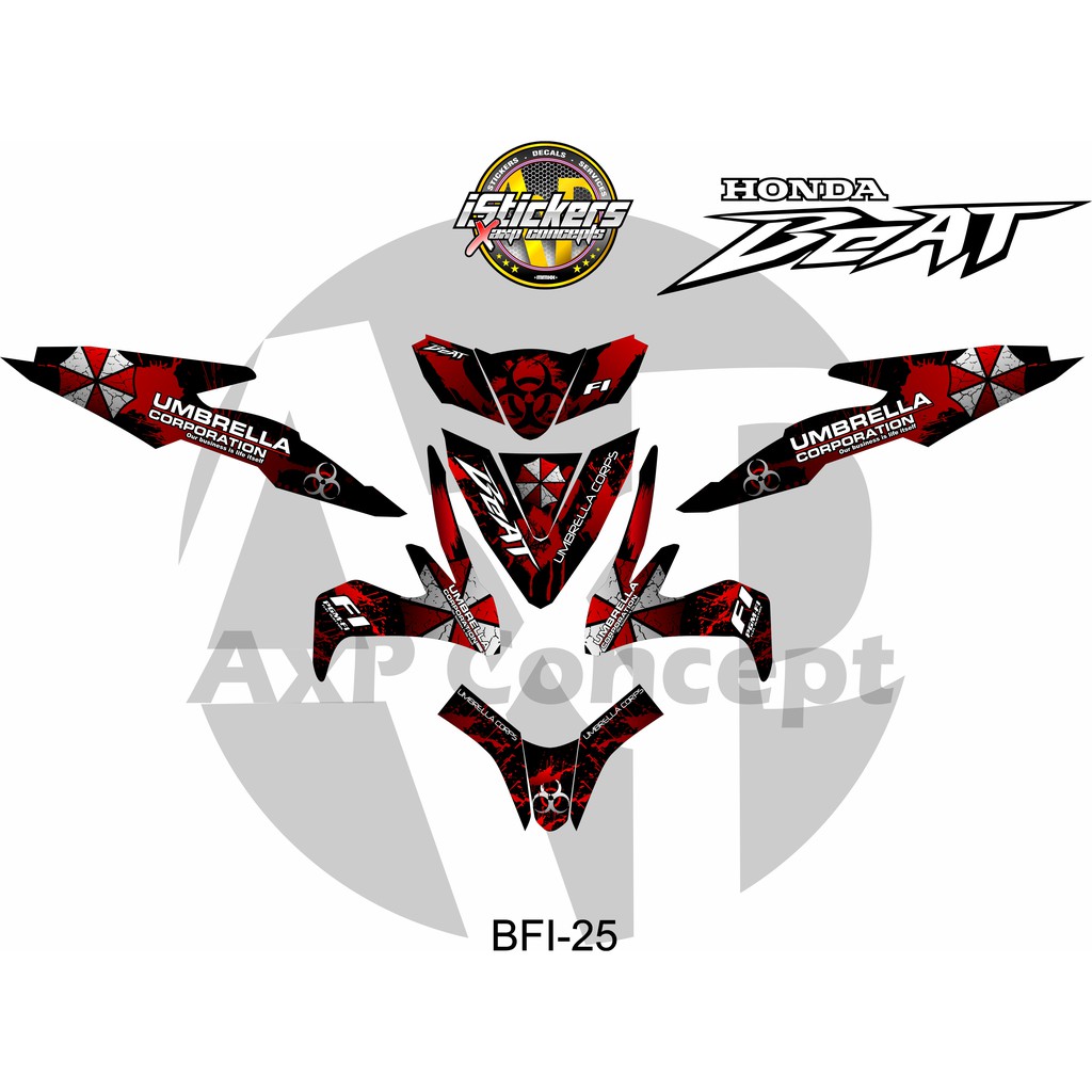 Honda Beat FI V2 Decal Kit BFI-25 | Shopee Philippines