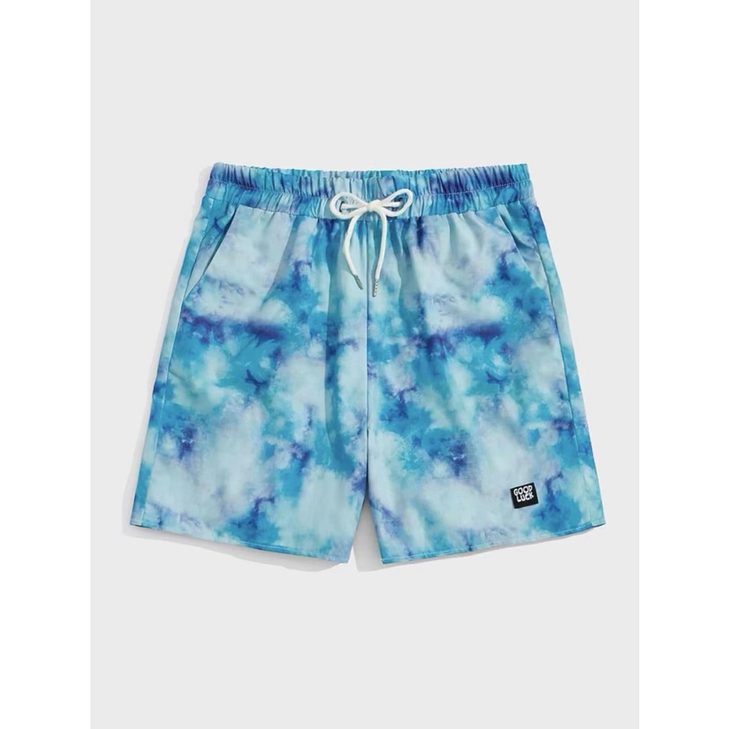 Tie Dye TASLAN SHORT UNISEX SUMMER OOTD BOARD BEACH SHORT | Shopee ...