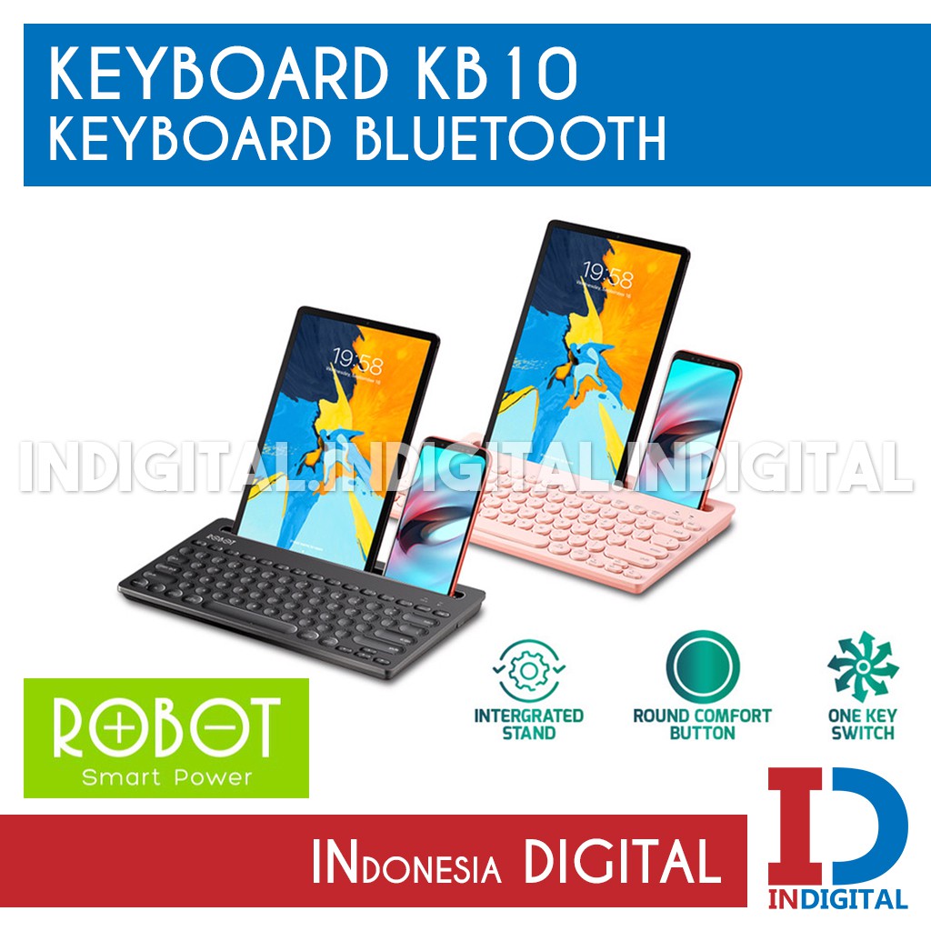 Robot Kb10 Multi-Device Bluetooth 2.4g Wireless Keyboard Original ...