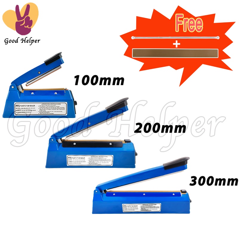 Heavy Duty PFS100mm 200mm 300mm Plastic Sealer Impulse Heat Sealer ...