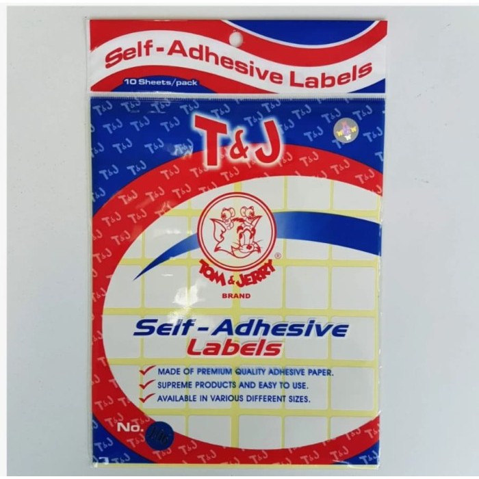 TOM JERRY 106 LABEL PACK CONTAINS 10 SHEETS | Shopee Philippines