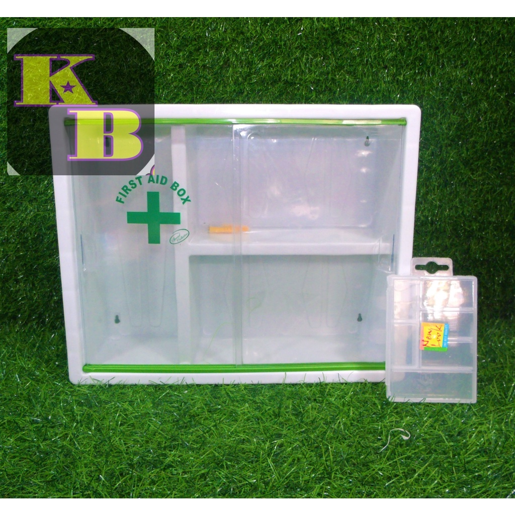 Medicine Kit /First Aid Box Cabinet with free medicine box | Shopee ...