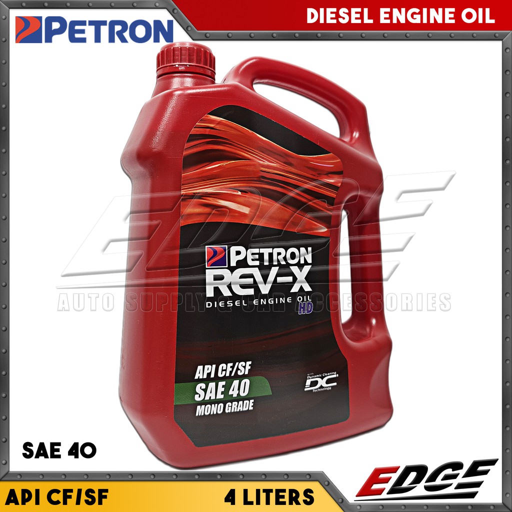 Petron REV-X HD 4 Liters - Diesel Engine Oil SAE 40 API CF/SF 4L ...