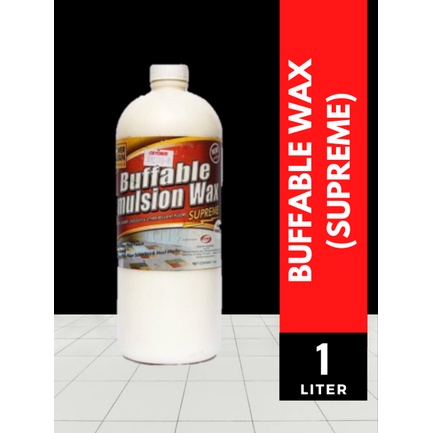Powerclean Buffable Floor Wax Polish Supreme 1 Liter (Emulsion Shine ...