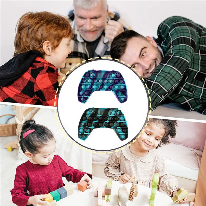 Multi-colored Push Gamepad Bubble Fidget Toy For Experience Sensory ...