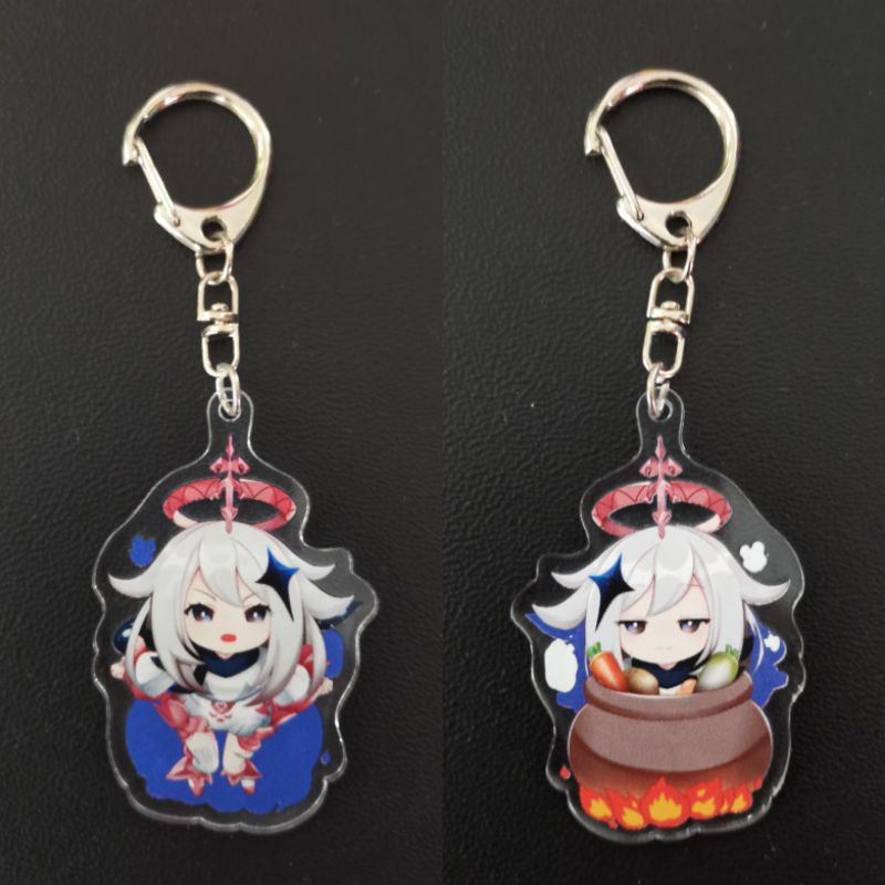 Paimon Emergency Food Genshin Impact Keychain Fanart Anime Mihoyo ...