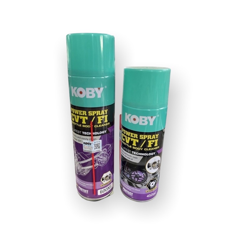 KOBY POWER spray cvt/fi throttle body cleaner 450ml | 600ml | Shopee ...