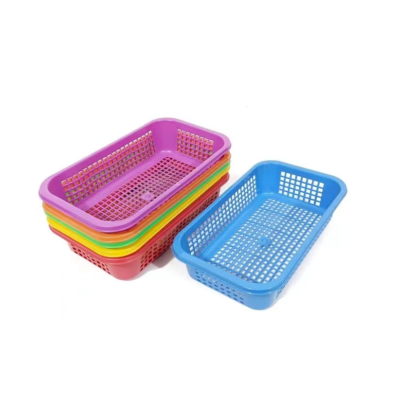 Multipurpose Plastic Basket Tray Rectangular Storage Trays Organizer ...