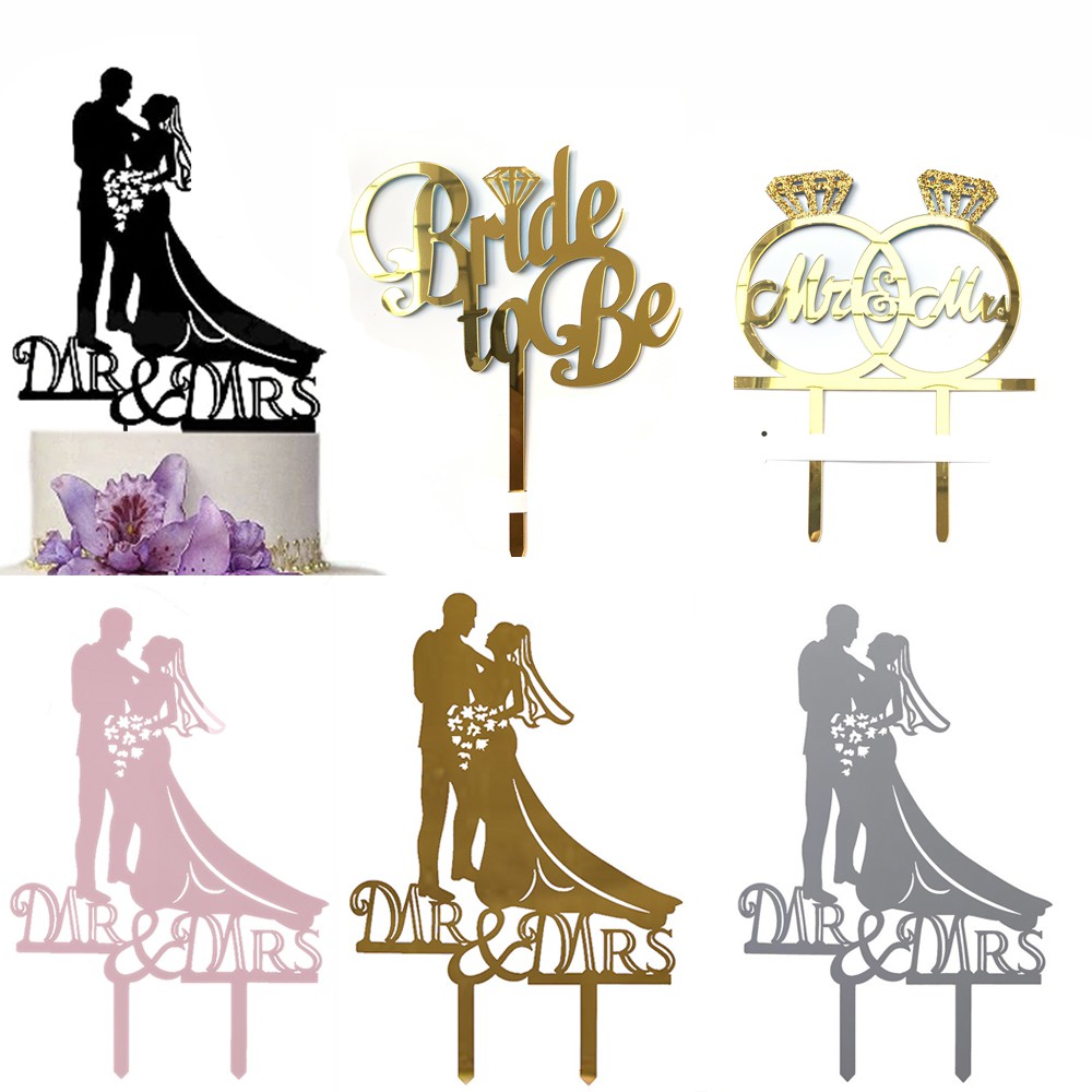 Love Proposal Engagement Anniversary Wedding Acrylic Cake Topper ...