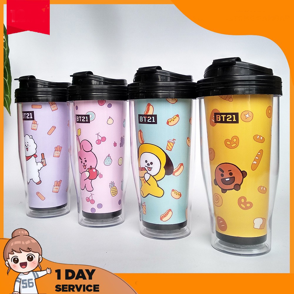 Bts MERCH TUMBLER BT21 (MUKBANG EDITION) KPOP BTS Unofficial Souvenir ...