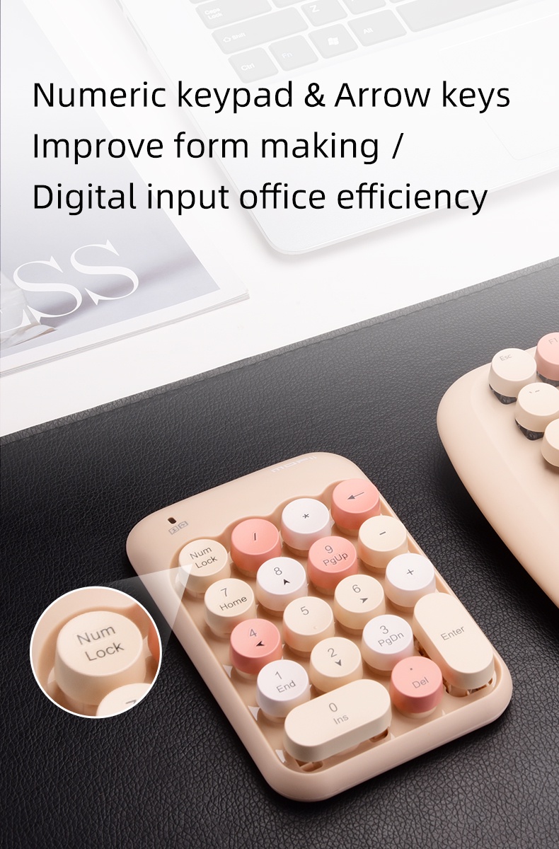 Mofii X910 2.4G Mini Portable Wireless Numeric Keyboard Financial ...