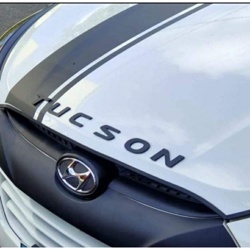 Tucson hood emblem matte black | Shopee Philippines