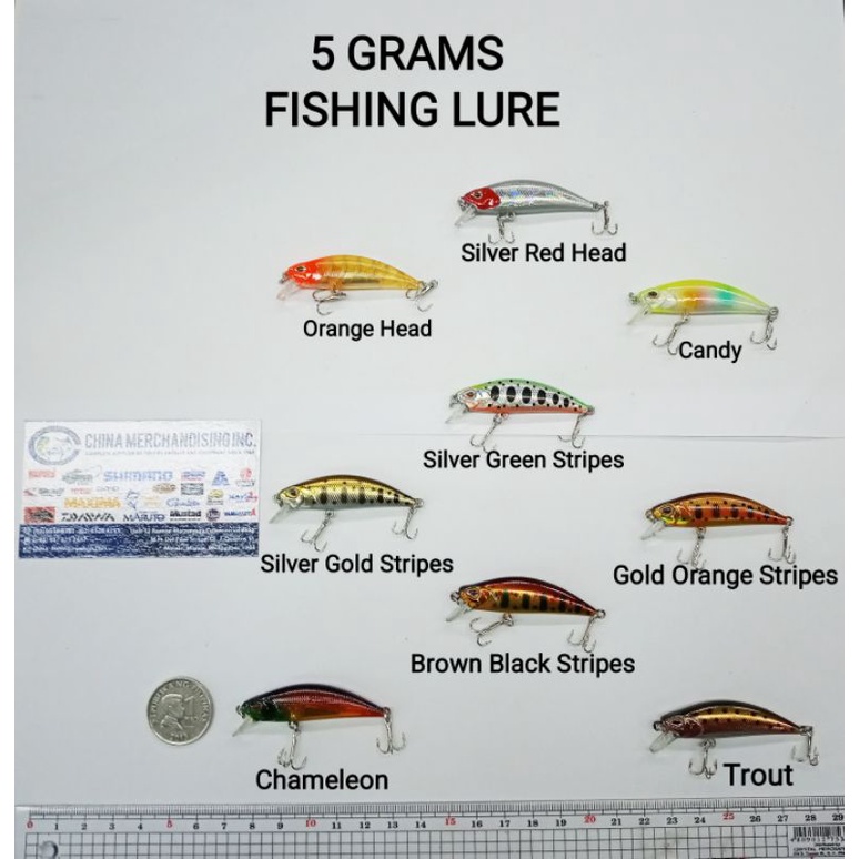5 GRAMS FISHING LURE fishingcmi quality fishing tackle | Shopee Philippines
