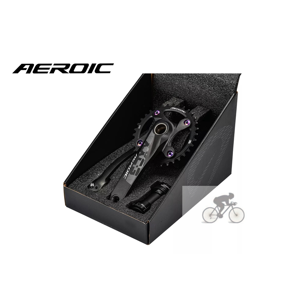 Aeroic XXC3 Hollowtech Crank Set with Bottom Bracket 1X Set Up 34T ...