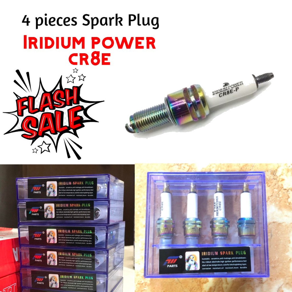 Honda wave 110/125 4 pieces MOTORCYCLE IRIDIUM SPARK PLUG CR8E | COD ...