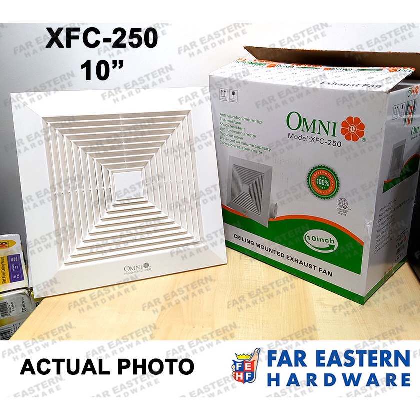 OMNI Ceiling Duct | Wall Mounted Exhaust Bathroom Fan Air Ventilator 8" | 10" | 12" | Shopee ...