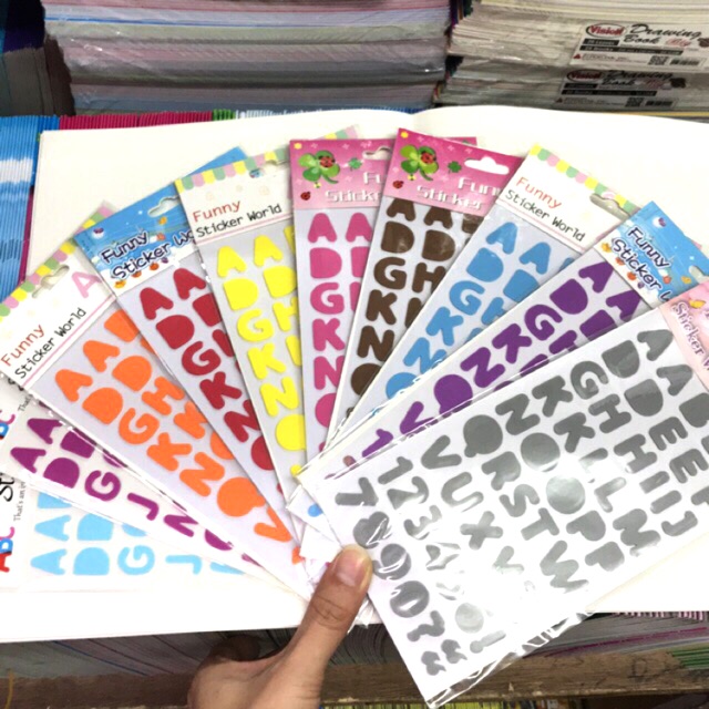 ABC Sticker 6 piece set | Shopee Philippines