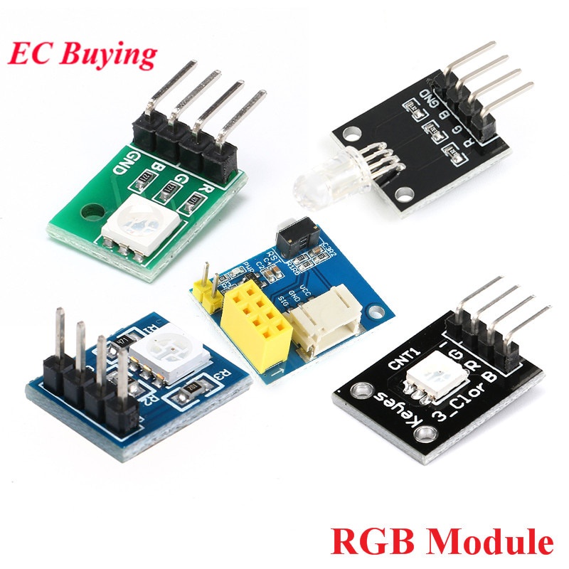 RGB LED Sensor Module ESP8266 ESP01 ESP-01 WS2812 5050 SMD 3 Color ...