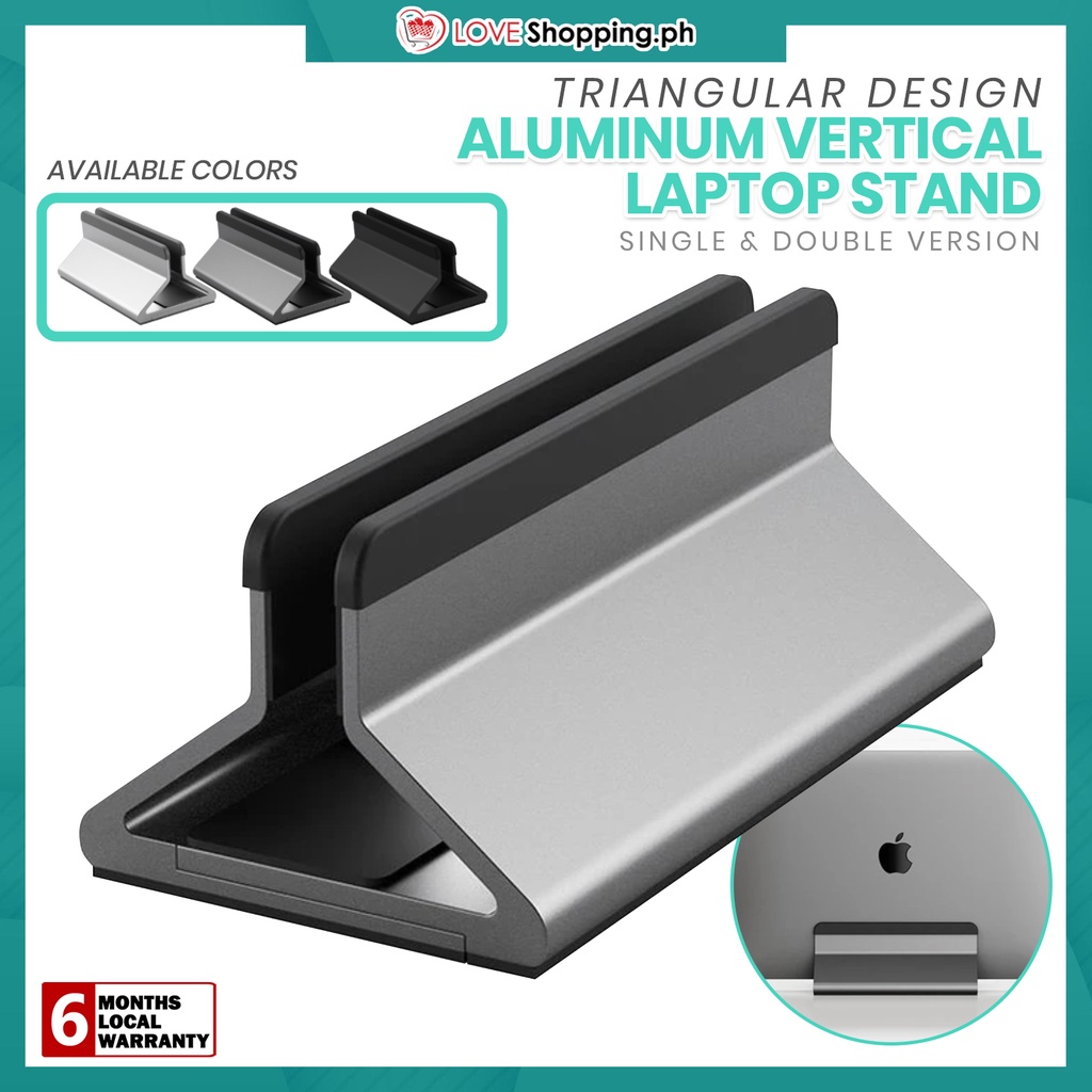 Triangular Design Aluminum Vertical Laptop Stand Adjustable Laptop ...
