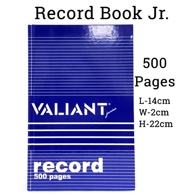 Valiant hardbound Record Book Jr size | Shopee Philippines