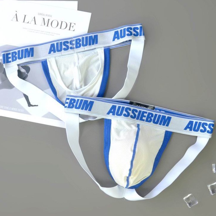 Aussie Bum Men Air-through Jockstrap Underwear Sexy Jock Strap Briefs ...