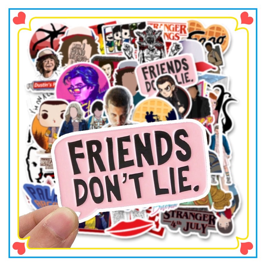 50pcs Labers Us Tv Show Stranger Things Hellfire Club Stickers For