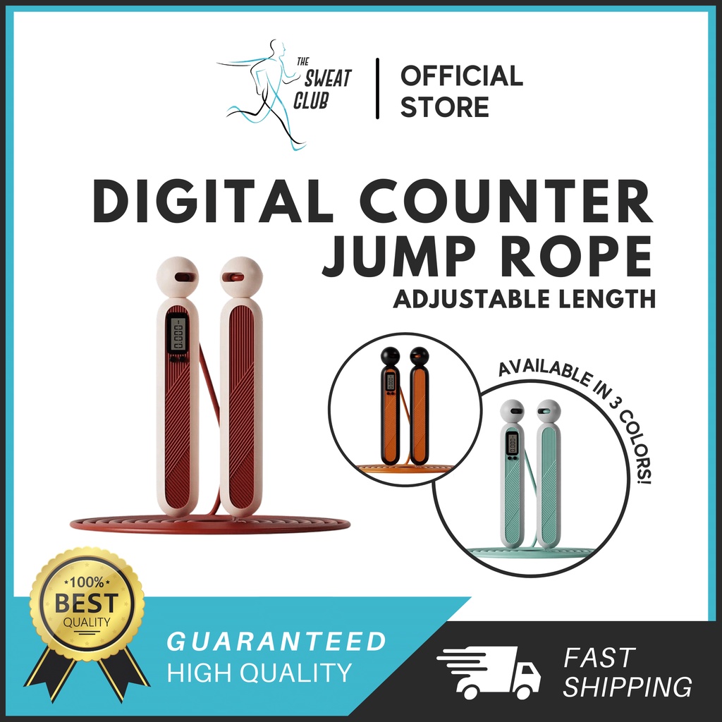 Digital Counter Adjustable PVC Jumping Rope Jump Rope Skipping Rope ...