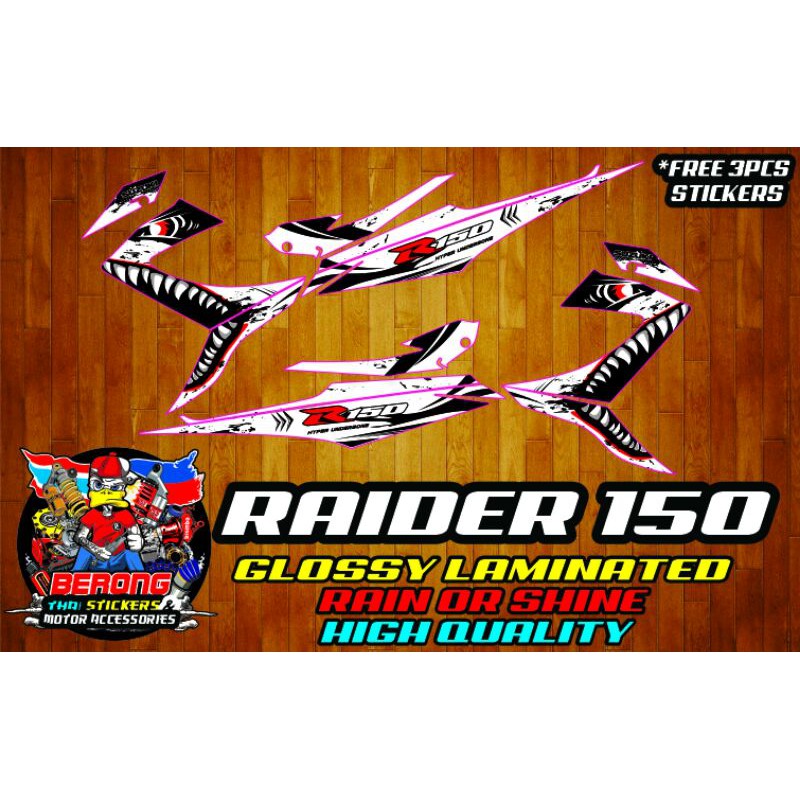 Raider 150 Carb Shark Full Decals | Shopee Philippines