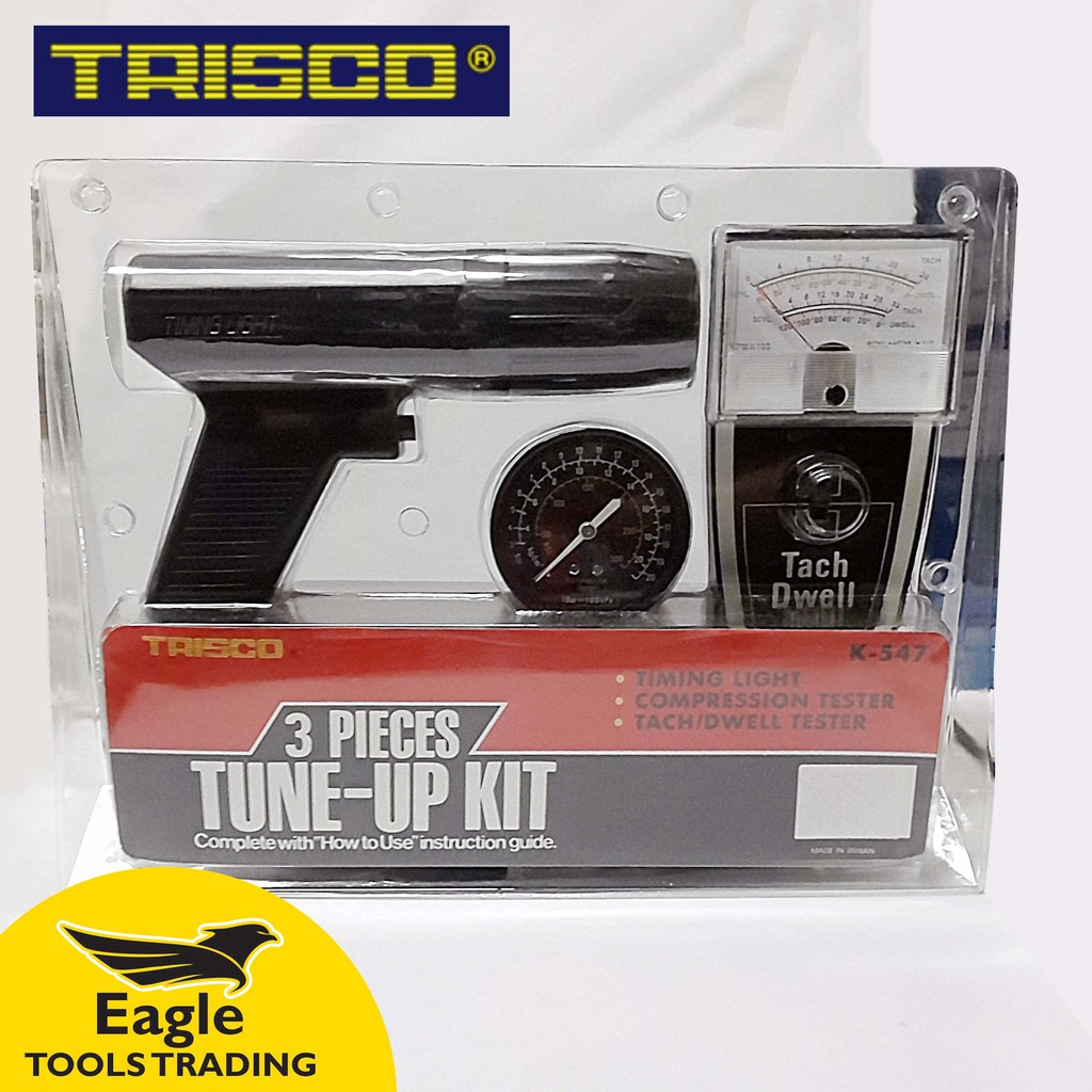 Trisco 3pcs Tune Up Kit | Timing Light | Compression Tester | Tach ...