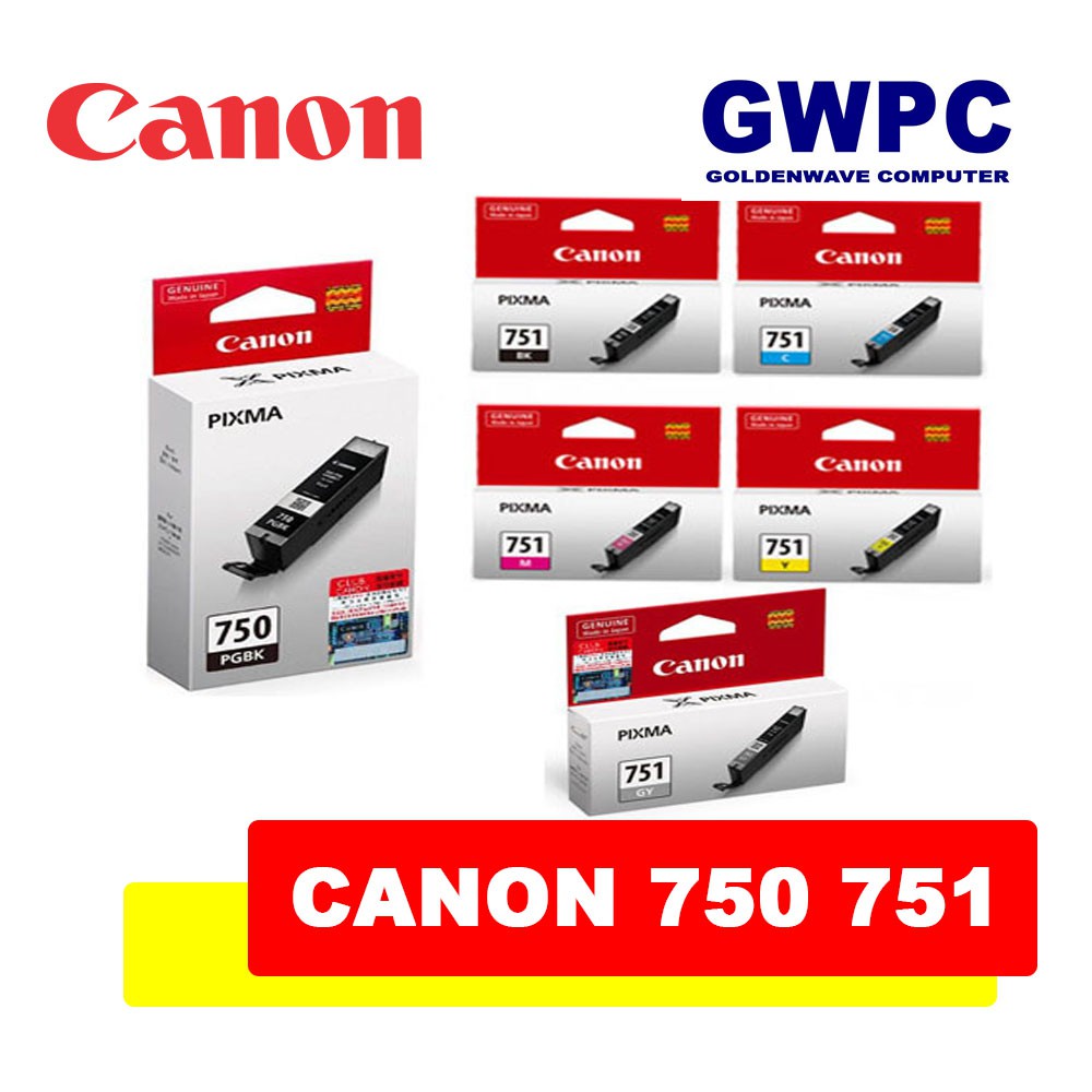 Canon PGI-750 PGI-751 CLI-751 Genuine Ink Cartridge 750 751 | Shopee ...