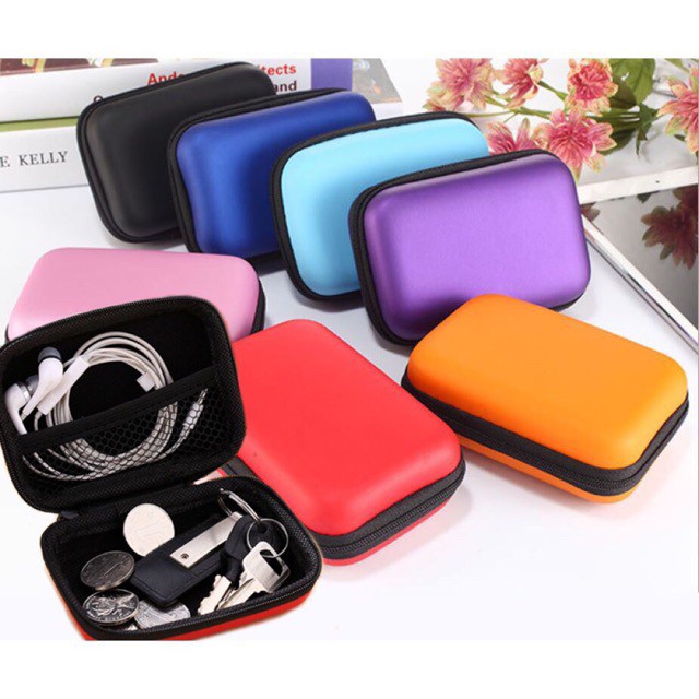 Earphone Headset Hard Case USB Cable Storage Box | Shopee Philippines