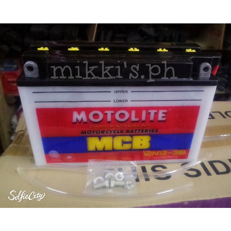 Motolite Motorcycle Battery 12V ( BATTERY SOLUTION IS NOT INCLUDED ...