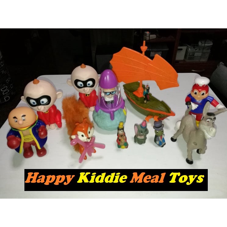 Happy Kiddie Meal Toys [Variations from Jollibee & McDonalds] | Shopee ...